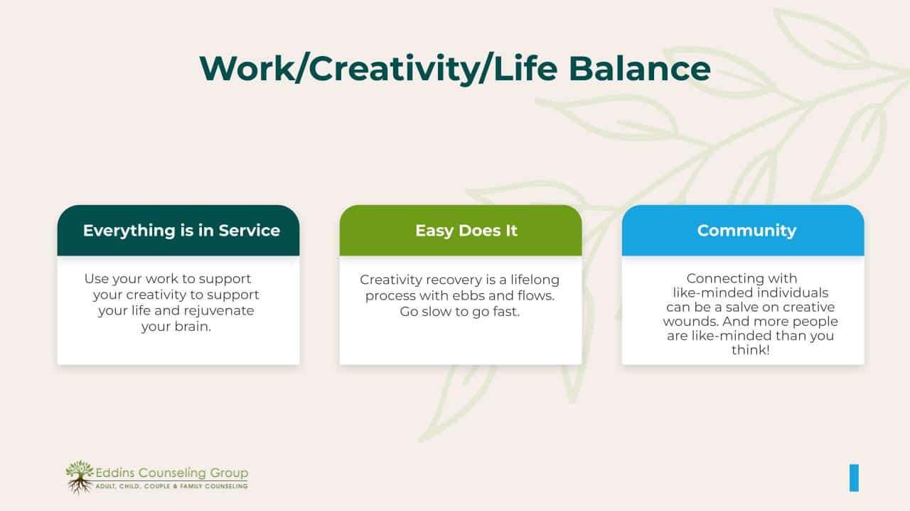Reclaiming Creativity Webinar | Eddins Counseling